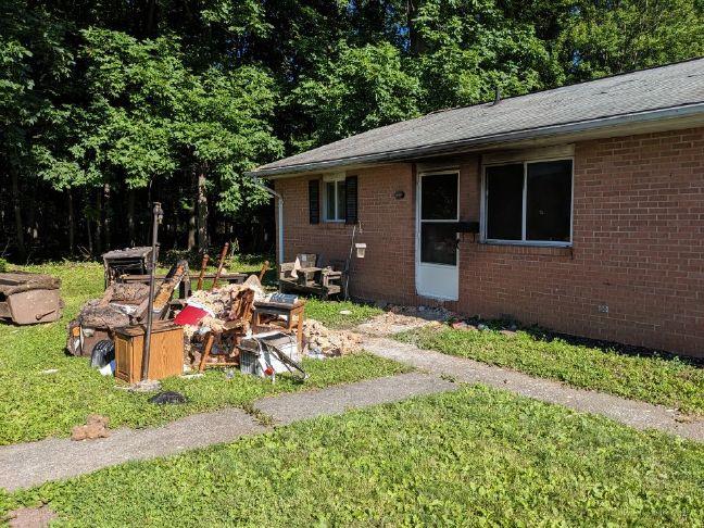 lighting cigarette house explodes