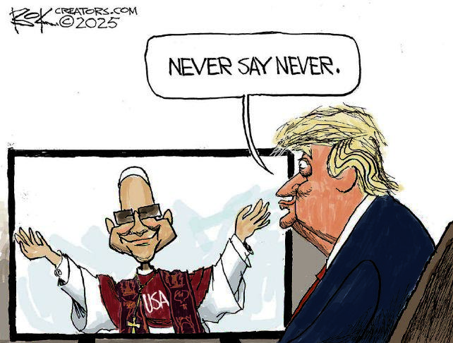 pope cartoon