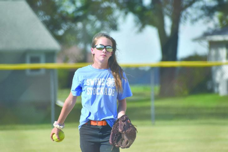 we're playing softball