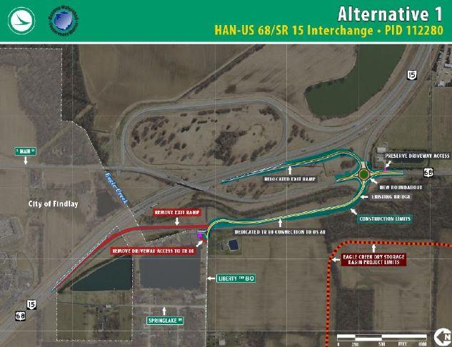Change coming to U.S. 68-Ohio 15 interchange | The Courier Could be ...