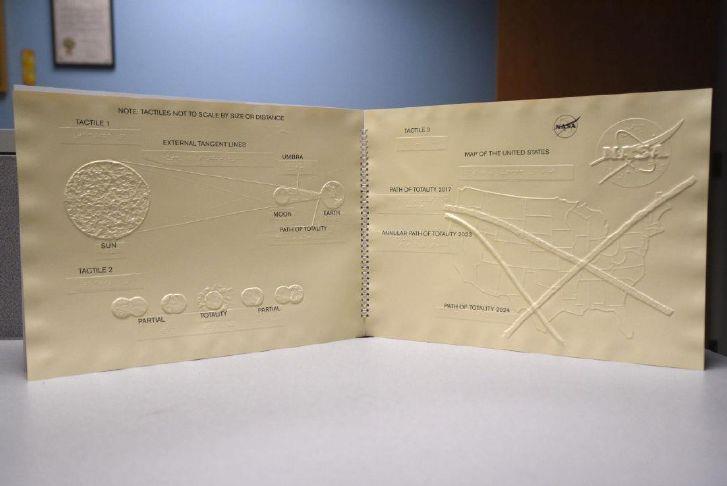 Book offers view of eclipse for visually impaired | The Courier NASA ...