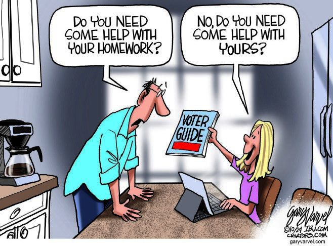 Your homework | The Courier Editorial cartoon: Oct. 17