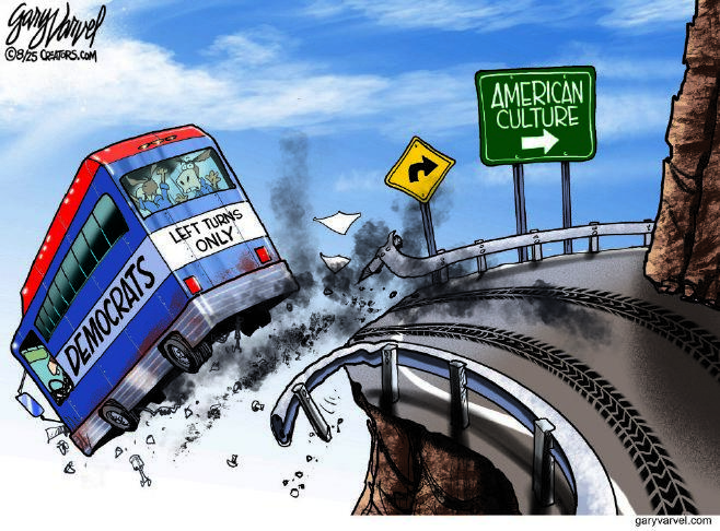 Turning off the cliff | The Courier Saturday Cartoon 8-9-25