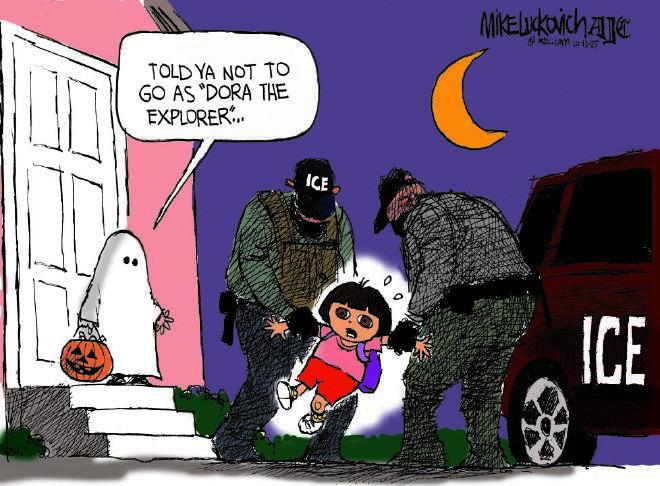 Trick instead of treat? | Review Times Friday Cartoon 10-17-25