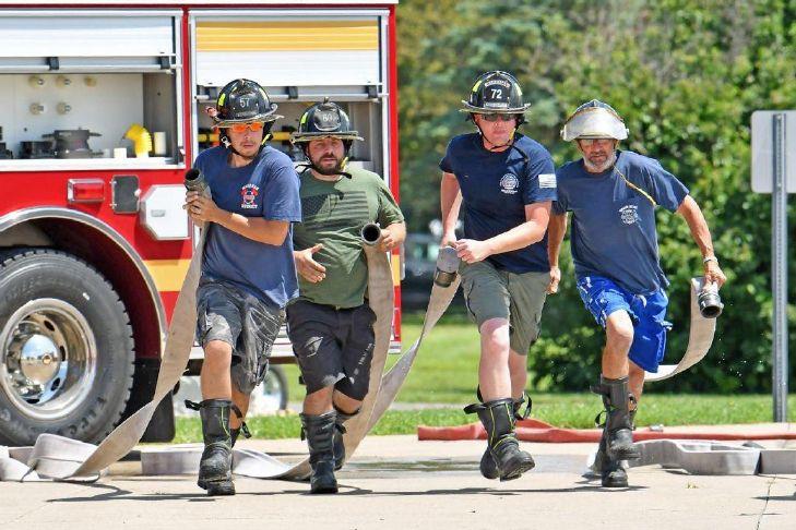Firefighters show off their skills | Norwalk Reflector Wakeman ...
