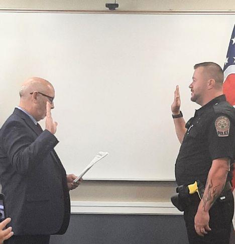 New police officer in Norwalk | Norwalk Reflector Bradley Hale sworn in ...