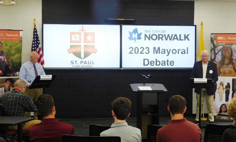 Norwalk mayoral debate | Norwalk Reflector At St. Paul High School
