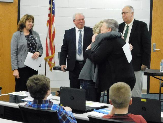 Retiring treasurer's assistant, Academic Challenge teams honored ...