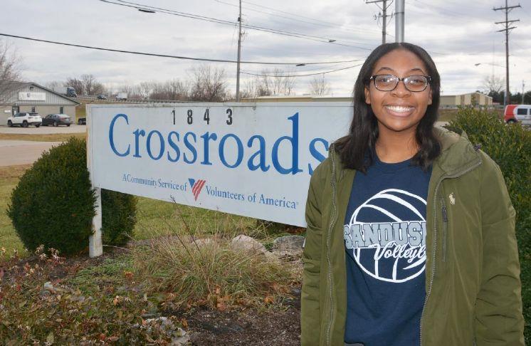 Student spreading cheer at homeless shelter | Sandusky Register ...