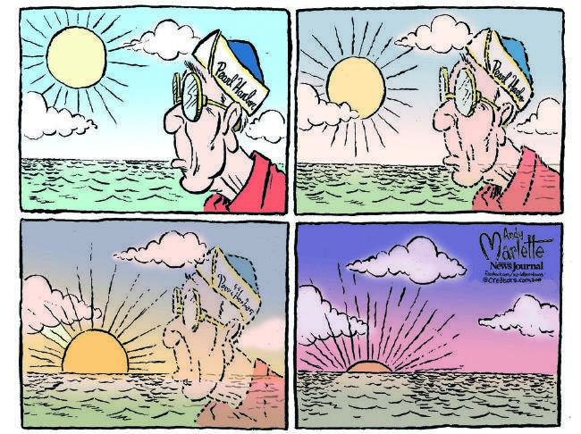Sunset for Greatest Generation | Sandusky Register Editorial cartoon