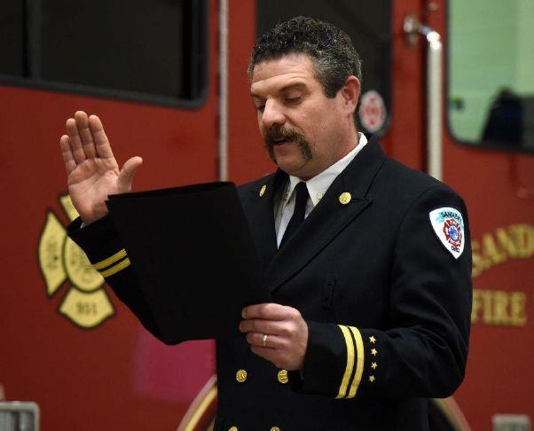 Super Mario: D'Amico sworn in as fire chief | Sandusky Register 24-year ...