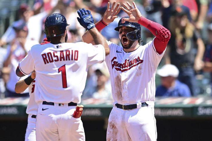 Rosario hits 450-foot home run, Guardians keep pace with Twins ...