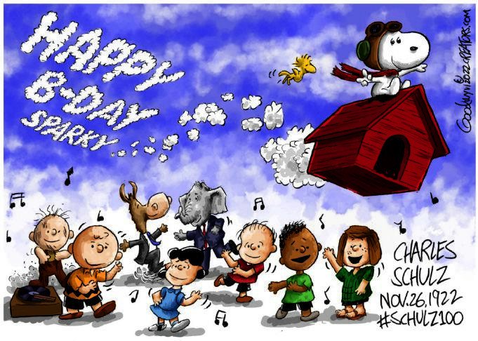 Happy Birthday Charlie Brown | Sandusky Register Cartoon commentary