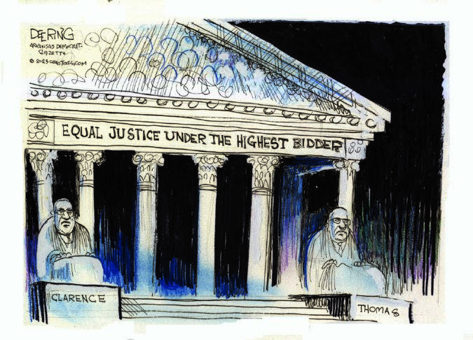 Two-tiered justice | Sandusky Register Cartoon commentary