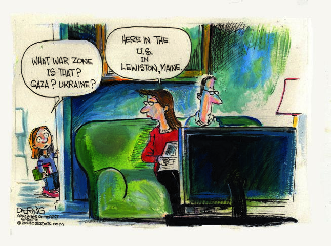 War zone here | Sandusky Register Cartoon commentary