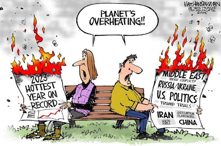 Burning | Sandusky Register Cartoon commentary