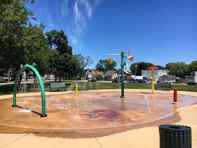 Splash pads turned on | Sandusky Register If it gets into the 80's, put ...