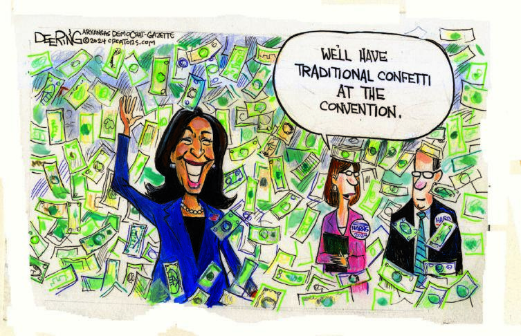 It's raining | Sandusky Register Cartoon commentary