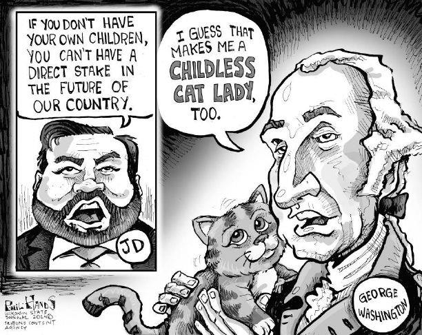 Real father | Sandusky Register Cartoon commentary