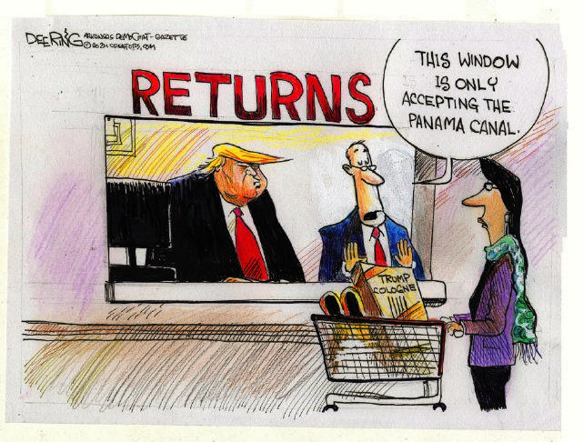 Not satisfied | Sandusky Register Cartoon commentary