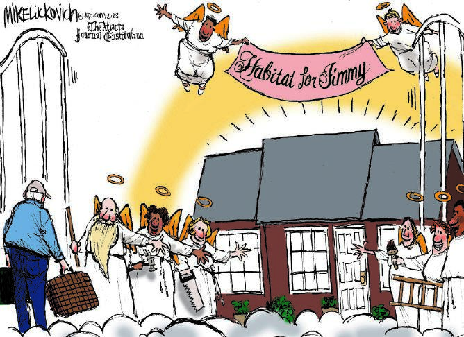 Welcome home Jimmy | Sandusky Register Cartoon commentary