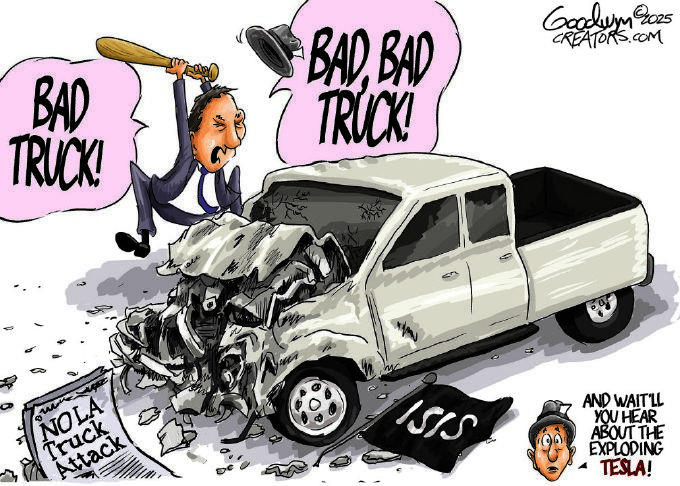 Two trucks | Sandusky Register Cartoon Commentary