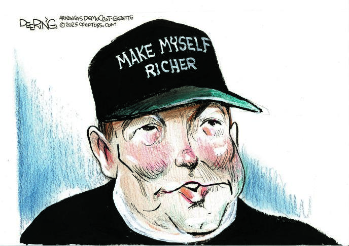 All in for Elon | Sandusky Register Cartoon commentary