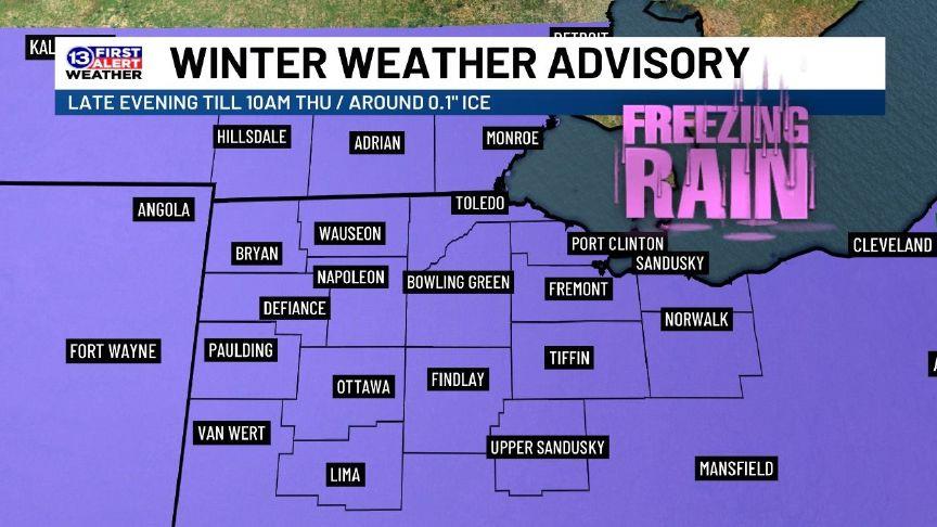 Winter weather advisory issues | Sandusky Register Icy roads expected ...