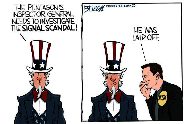 Where's the inspector? | Sandusky Register Cartoon