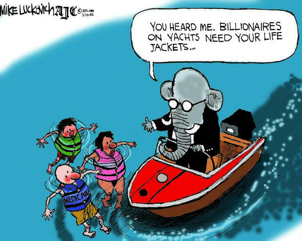 Troubled Waters | Sandusky Register Monday 5-19-25 Cartoon