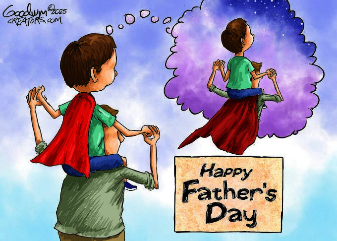 Have a day, heroes | Sandusky Register Saturday Cartoon 6-14-25