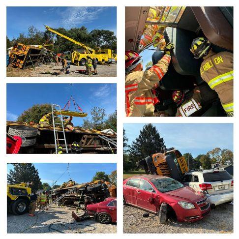 Teaming up on bus extractions | Sandusky Register Departments get ...