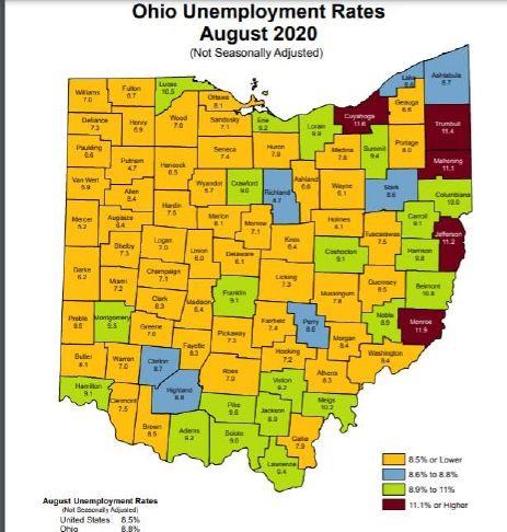 ODJFS reports steady decreases in unemployment rates | Advertiser ...