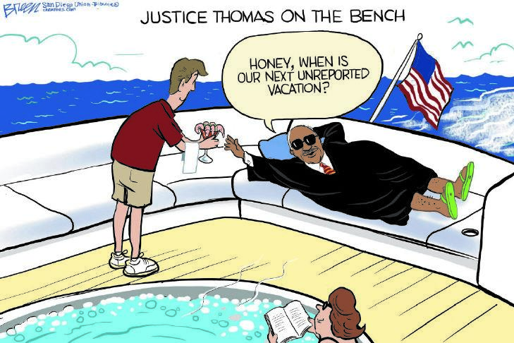 Meanwhile on the bench | Review Times Cartoon